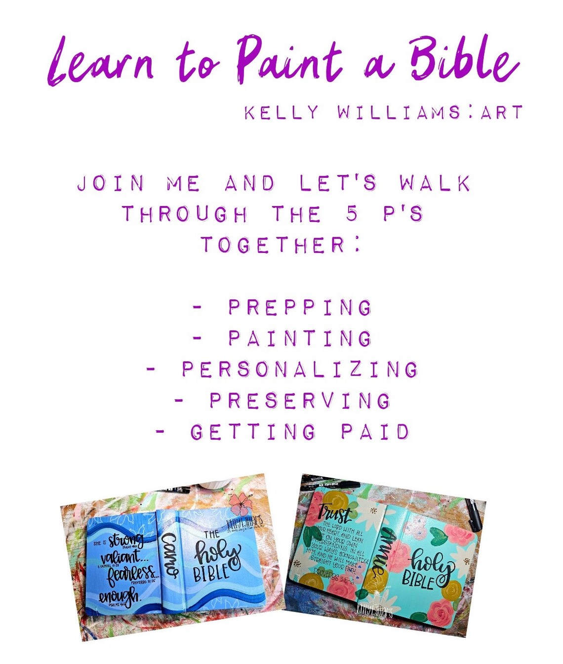 Painted Bible Tutorial - Etsy