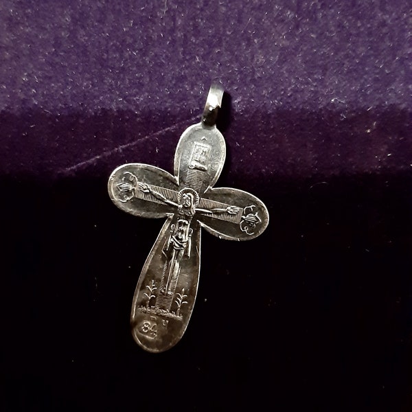 Antique Orthodox Cross Pendant - Etsy