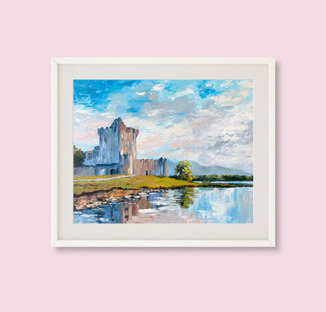 Irish Painting Print Ireland Landscape Wall Art Castle Oil - Etsy