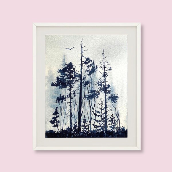 Abstract Forest Art - Etsy