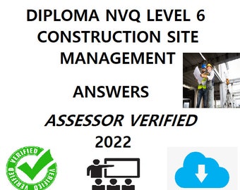 Construction Site Management Diploma Nvq Level 6 Questions & Answers ...