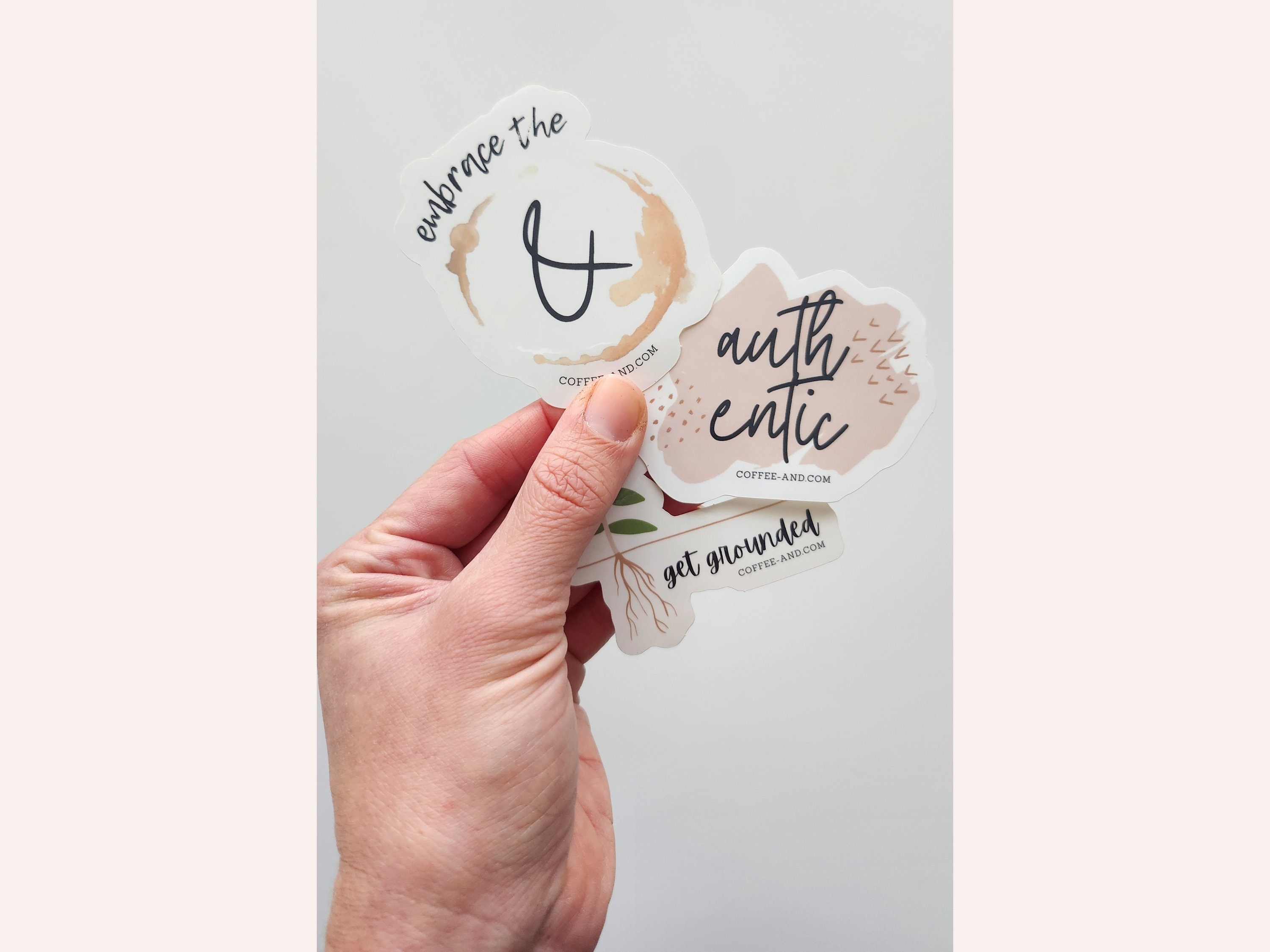 Sticker Set of 3 - Authentic, Get Grounded, Embrace the And - Etsy