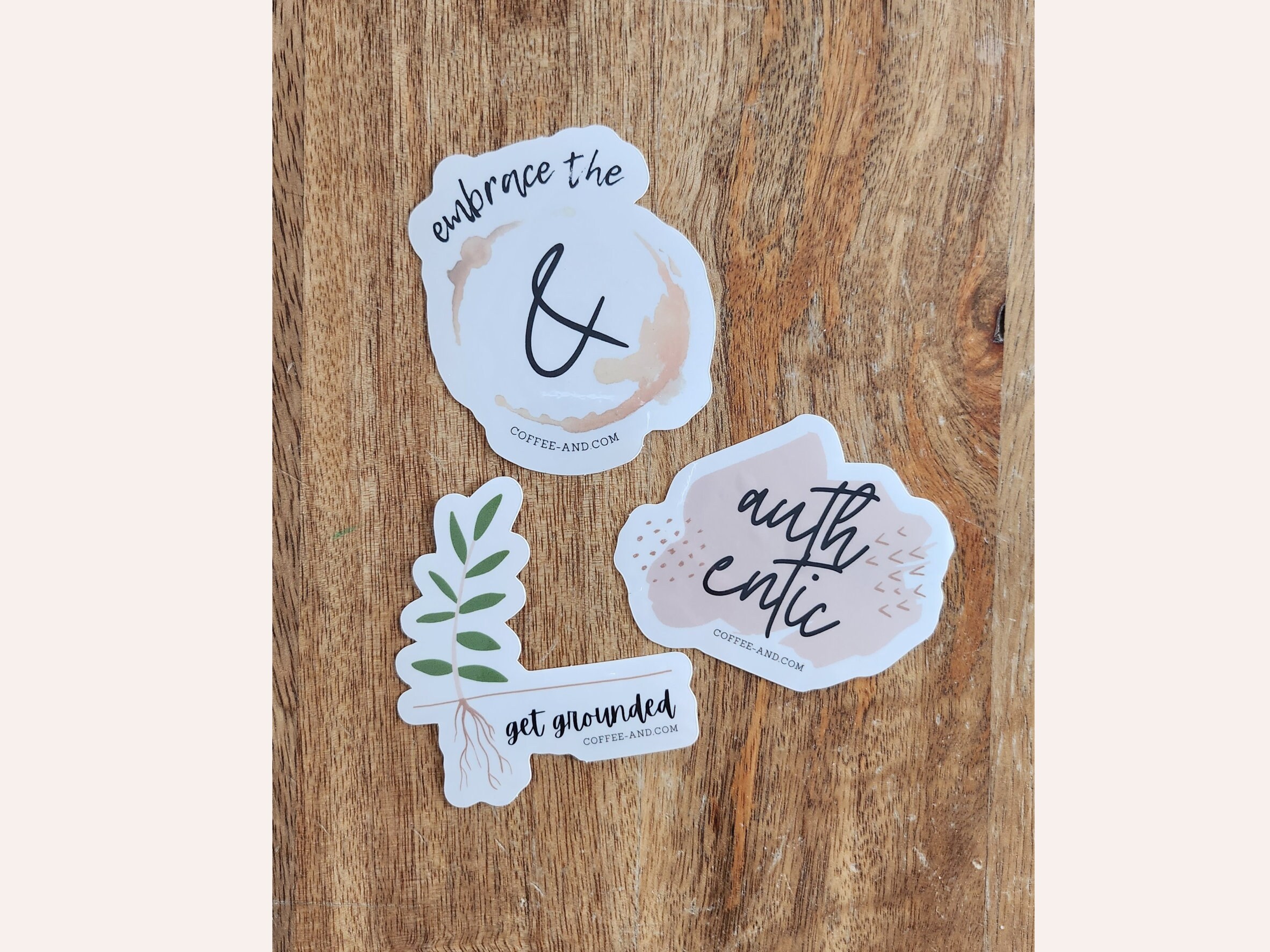 Sticker Set of 3 - Authentic, Get Grounded, Embrace the And - Etsy