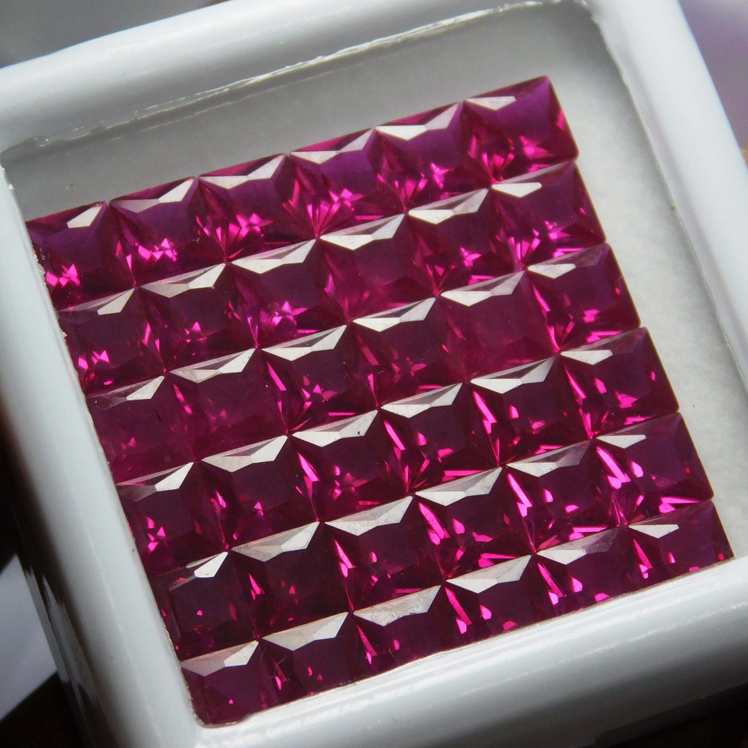 Winter Sale Certify Natural Red Ruby Lot Mm Size 10 24 Pc Prince Cut ...
