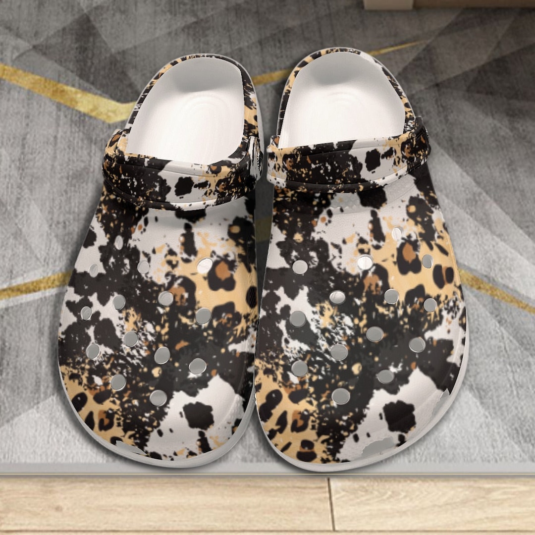 Cow Print Women's Classic Clogs Check Size Chart - Etsy