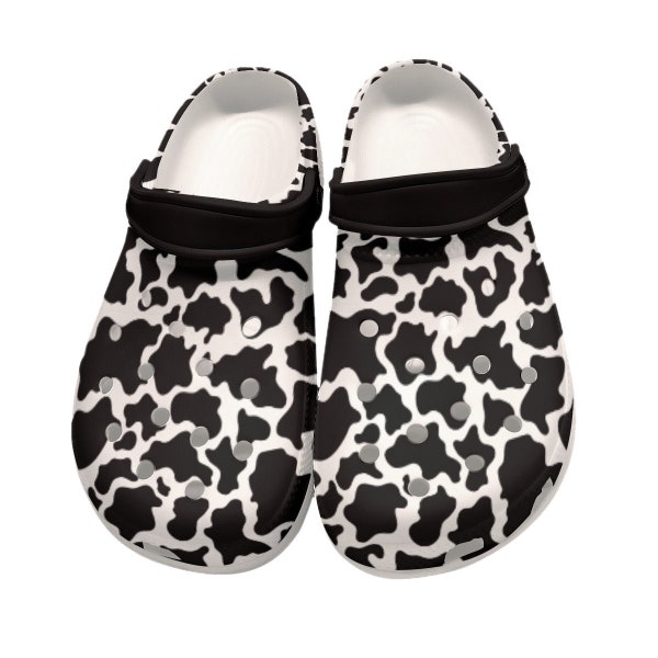 Cow Print Crocs - Etsy