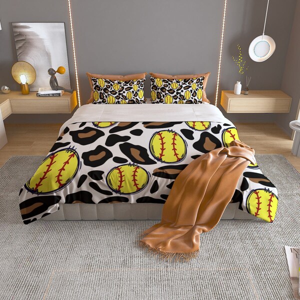 Softball Bedding Set - Etsy