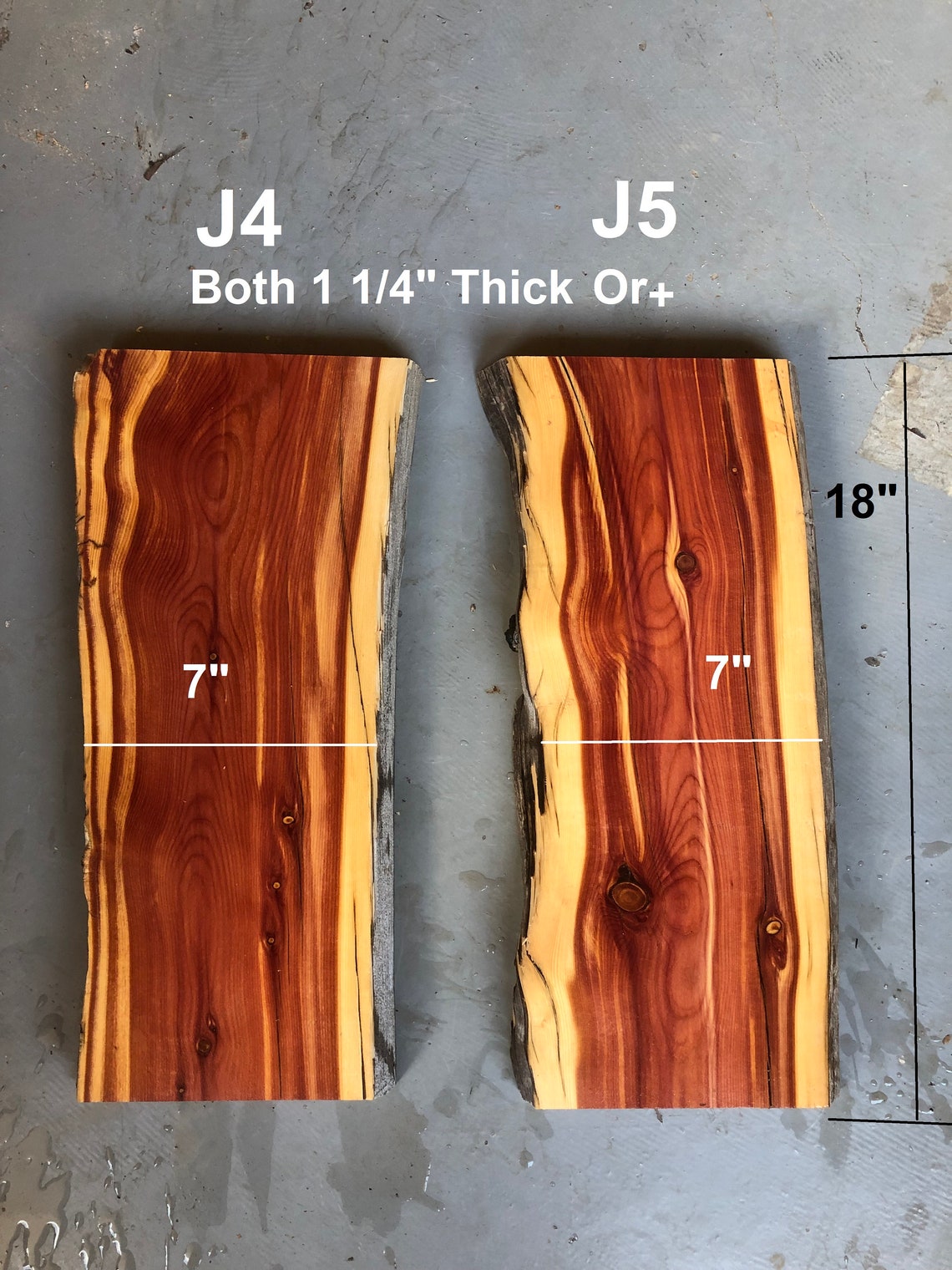 Live Edge Juniper Wood Boards - Etsy