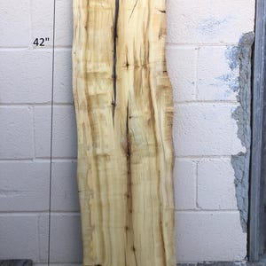 Box Elder Maple Live Edge Slabs, Creamy Lighter Colored Wood, Good Size ...