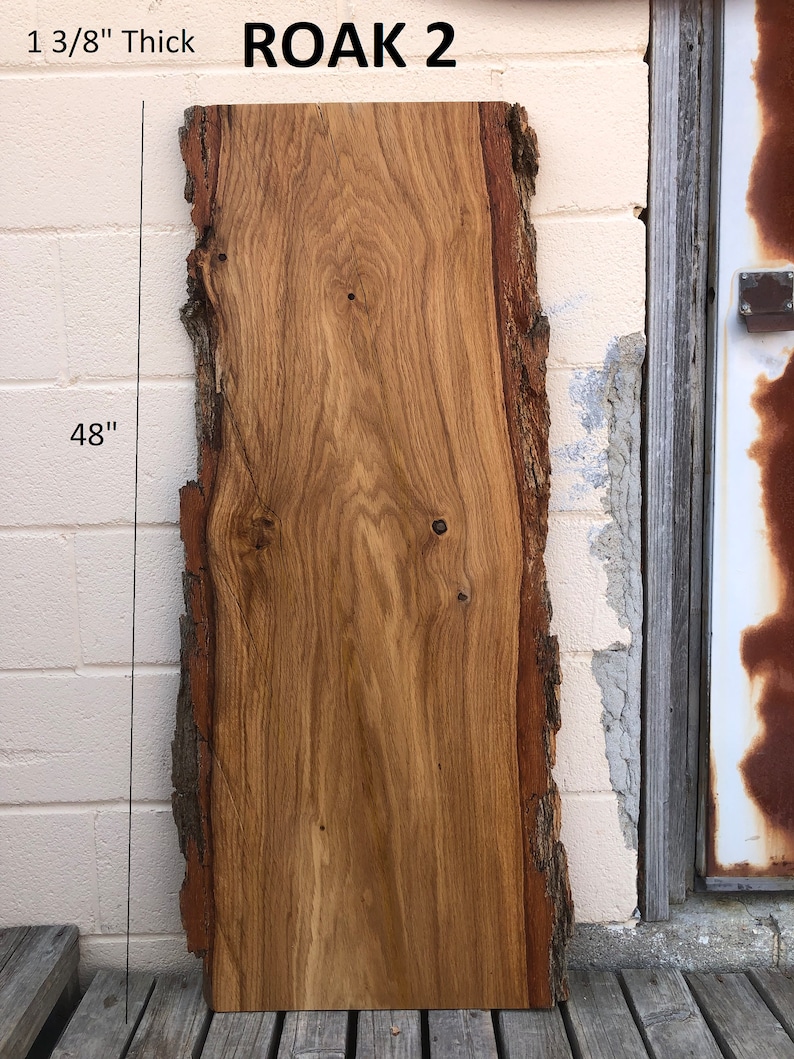 Red Oak Live Edge Slabs for Making Table Tops, Stands, Counters ...