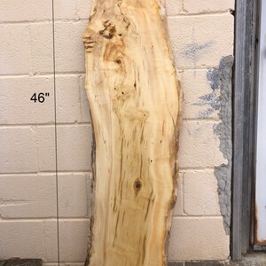 Box Elder Maple Live Edge Slabs, Creamy Lighter Colored Wood, Good Size ...