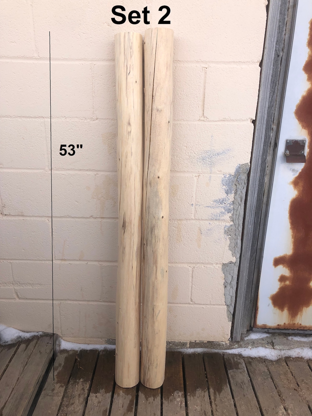 Hand-peeled Log Posts and Poles - Etsy