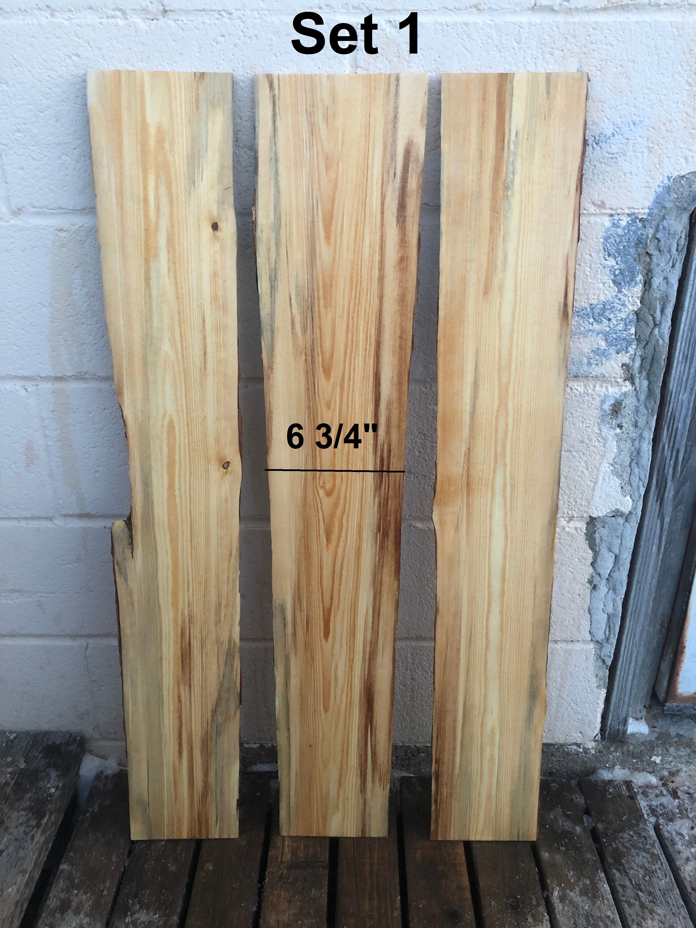 Thin Live Edge Blue Stain Boards - Etsy