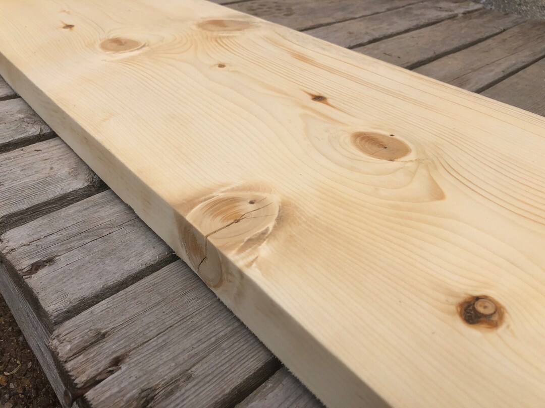 Wood Shelving Material, Spruce Wood, Soft Lumber, Light, Easy to Work With, Cut to Length, 1 ...