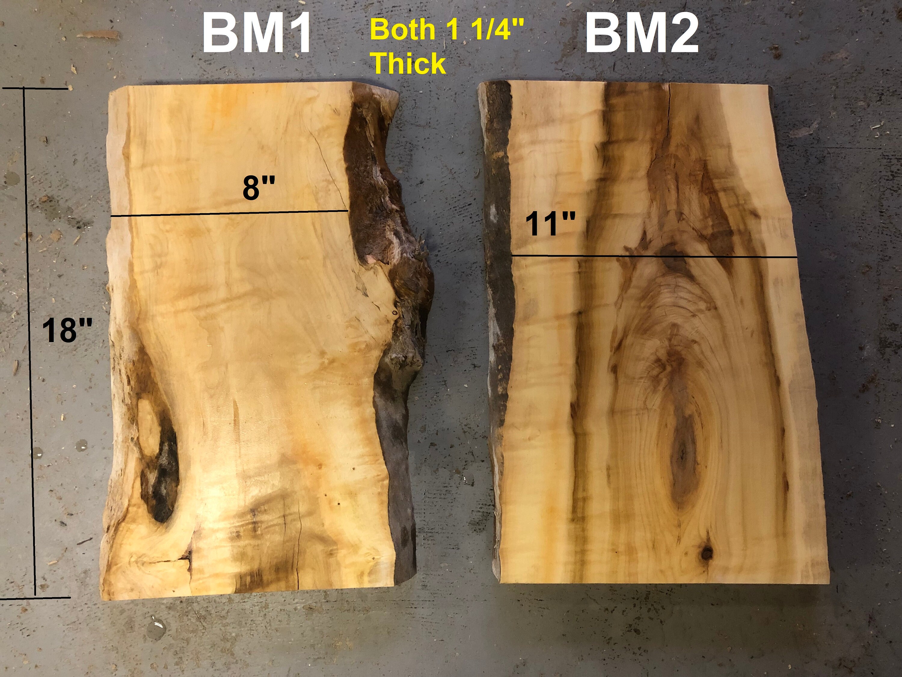 Box Elder Maple Live Edge Slabs - Etsy