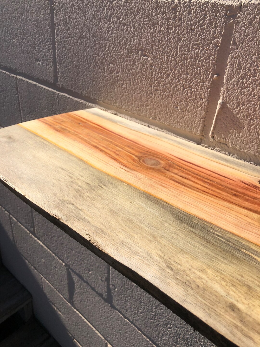 Live Edge Wood for Shelves, Wood With Bark, Square Side With Live Side ...