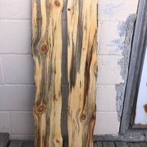 Thin Live Edge Blue Stain Boards - Etsy