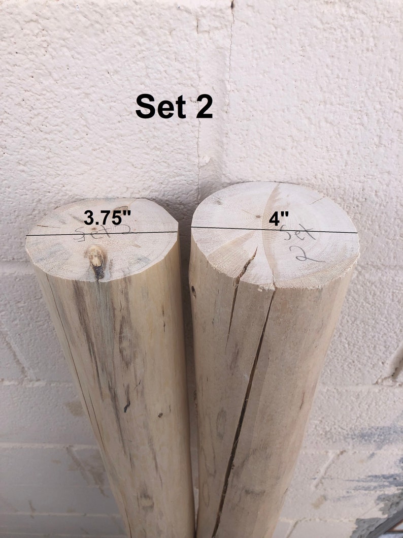 Hand-peeled Log Posts and Poles - Etsy