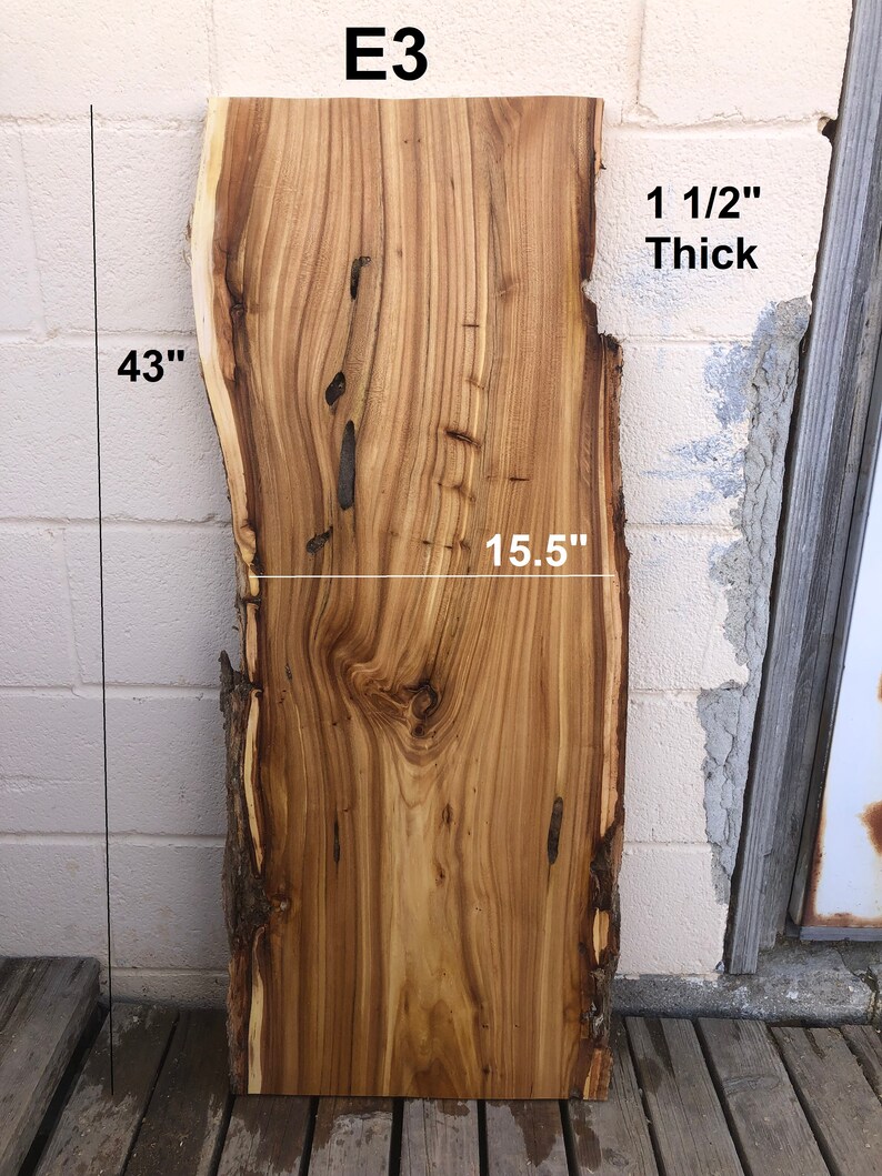 Live Edge Elm Slabs Light Brown Color Cool Grain Patterns - Etsy