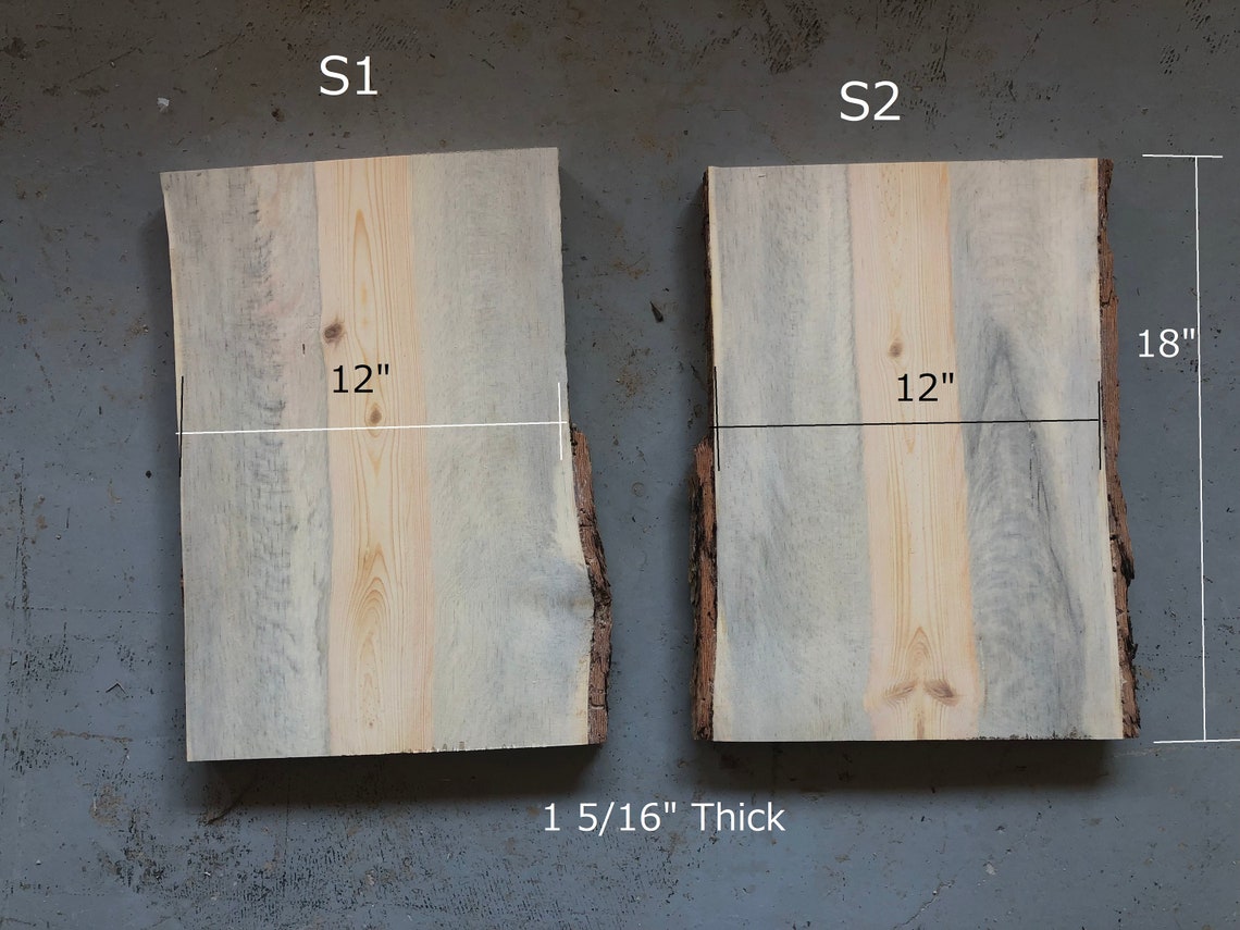 Live Edge Blue Stain Pine Mini Slabs - Etsy