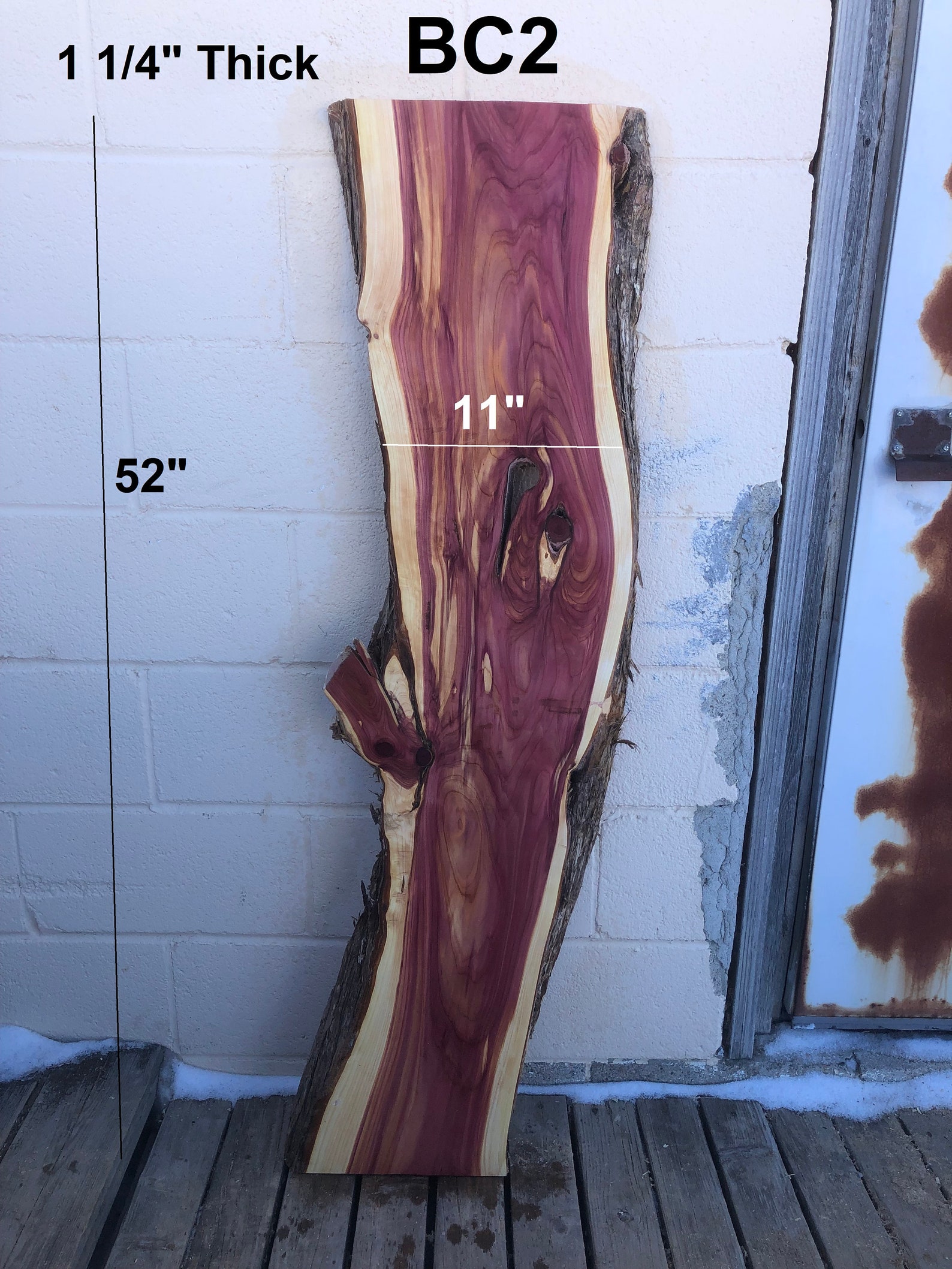 Eastern Red Cedar Live Edge Slabs for Sale - Etsy