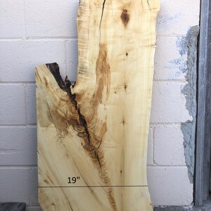 Box Elder Maple Live Edge Slabs, Creamy Lighter Colored Wood, Good Size ...