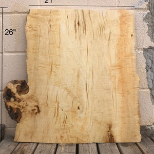 Box Elder Live Edge Slabs, Light Colorful Patterns, Planed Flat ...
