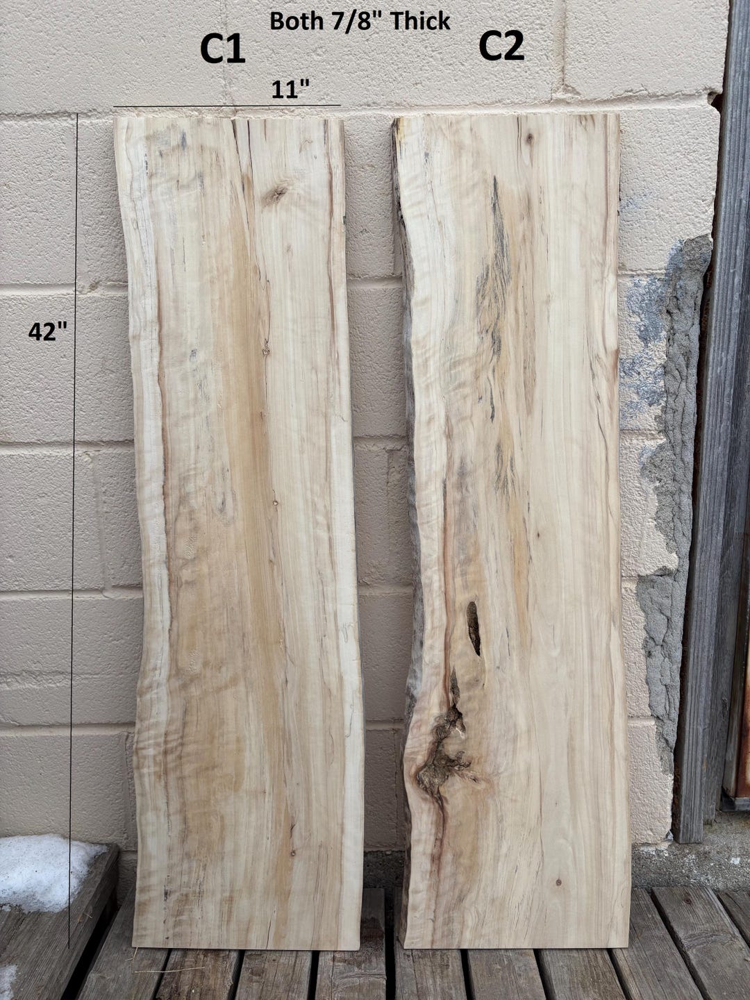 Cotton Wood Lumber Slab Pieces Live Edge - Etsy