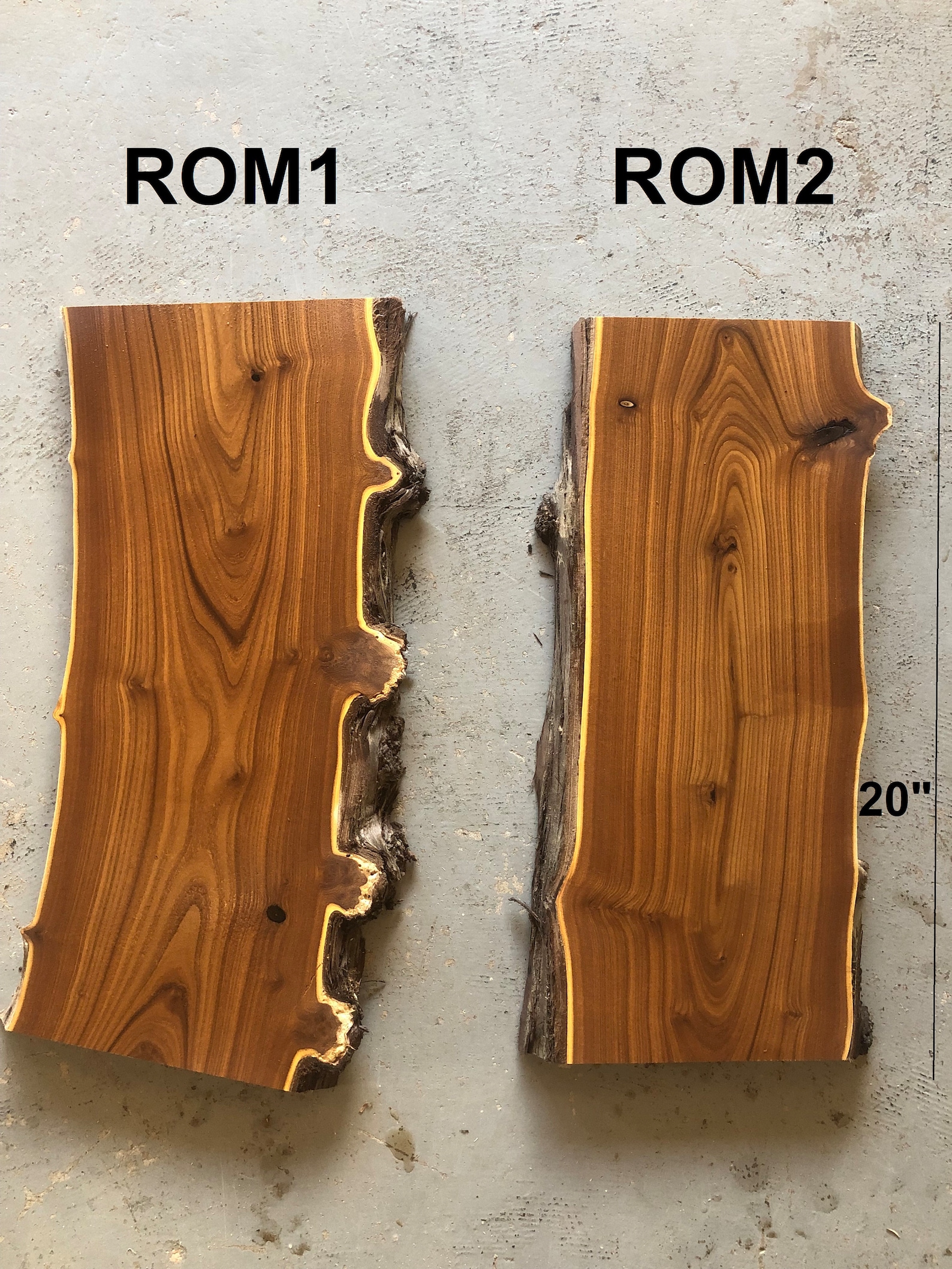 Beautiful Live Edge Slabs, Russian Olive Wood, Burls, Dark Grain ...