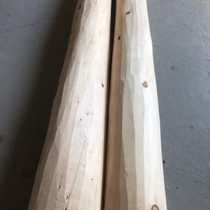 Hand-peeled Logs, Hewn Posts of Wood, Rustic Wooden Poles, Carved by ...