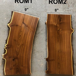 Beautiful Live Edge Slabs, Russian Olive Wood, Burls, Dark Grain ...