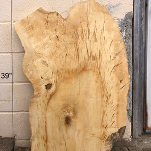 Box Elder Maple Live Edge Slabs, Creamy Lighter Colored Wood, Good Size ...