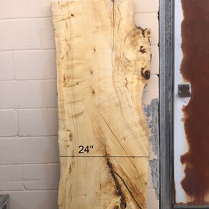 Box Elder Live Edge Slabs, Light Colorful Patterns, Planed Flat ...