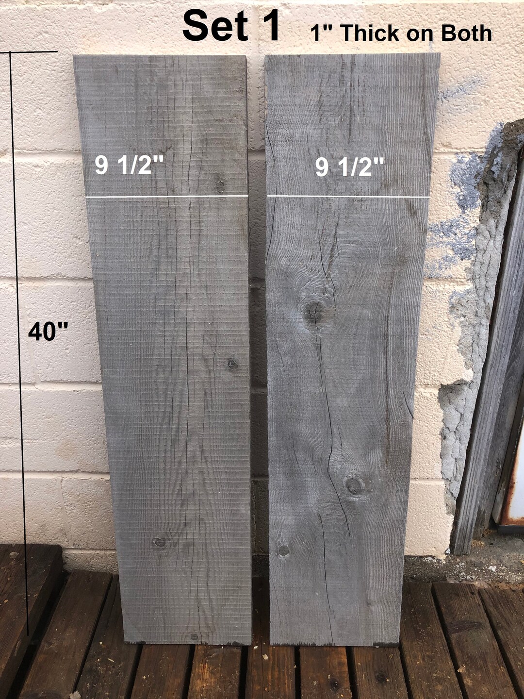 Weathered and Reclaimed Wood, 1" Thick Antique Lumber Planks - Etsy