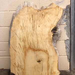Box Elder Maple Live Edge Slabs, Creamy Lighter Colored Wood, Good Size ...