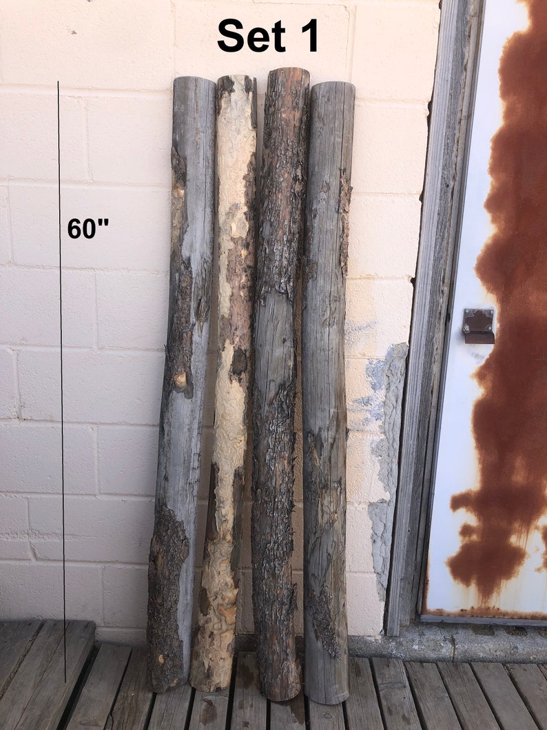 Wood Poles Half Rounds Split Down the Middle - Etsy