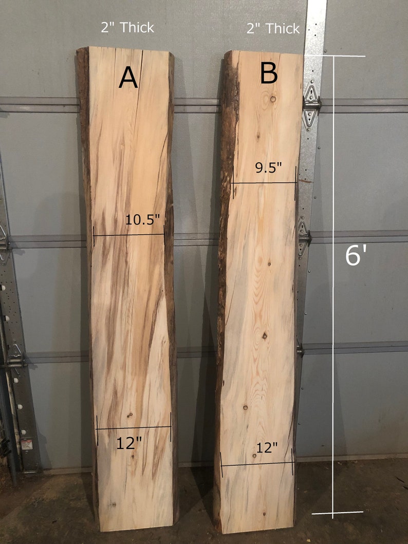 Live Edge Blue Stain Pine Slabs / Natural Edge Wood / Living - Etsy