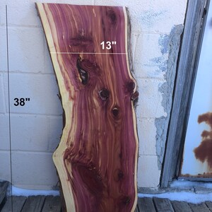 Eastern Red Cedar Live Edge Slabs for Sale - Etsy