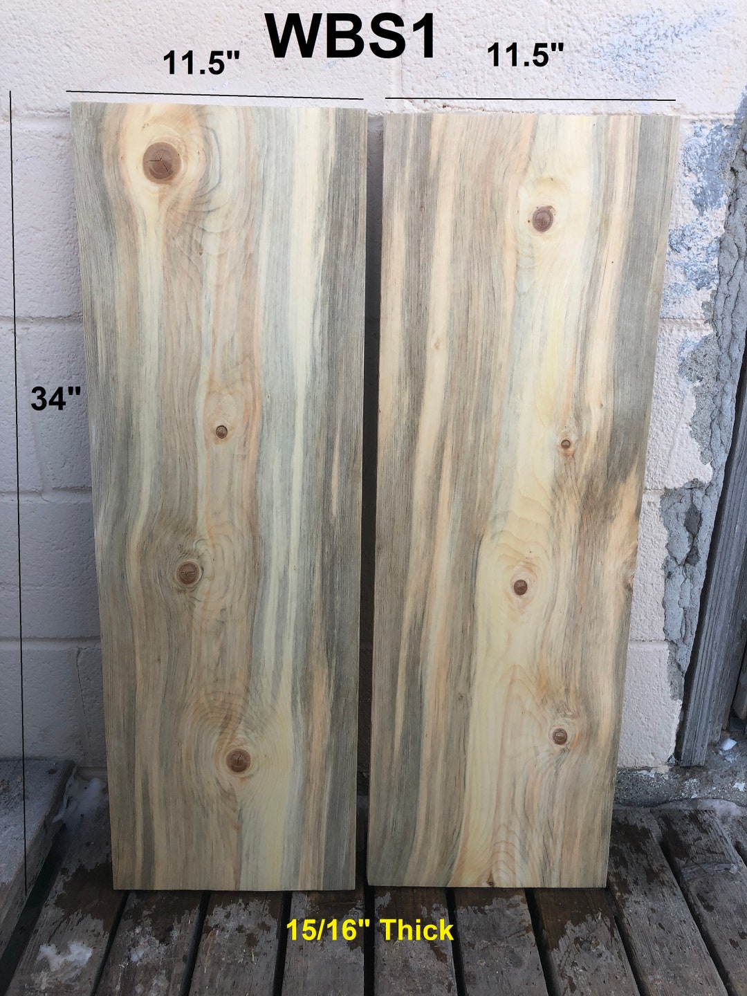 Wide Blue Stain Pine Boards - Etsy