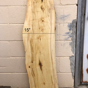 Box Elder Maple Live Edge Slabs, Creamy Lighter Colored Wood, Good Size ...
