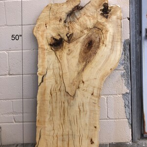 Box Elder Maple Live Edge Slabs, Creamy Lighter Colored Wood, Good Size ...