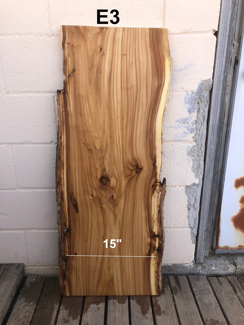 Live Edge Elm Slabs Light Brown Color Cool Grain Patterns - Etsy