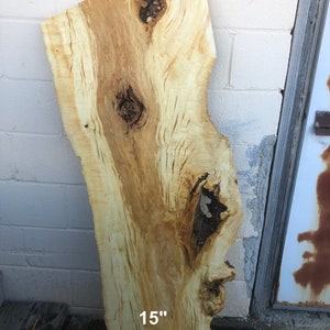 Box Elder Live Edge Slabs, Light Colorful Patterns, Planed Flat ...