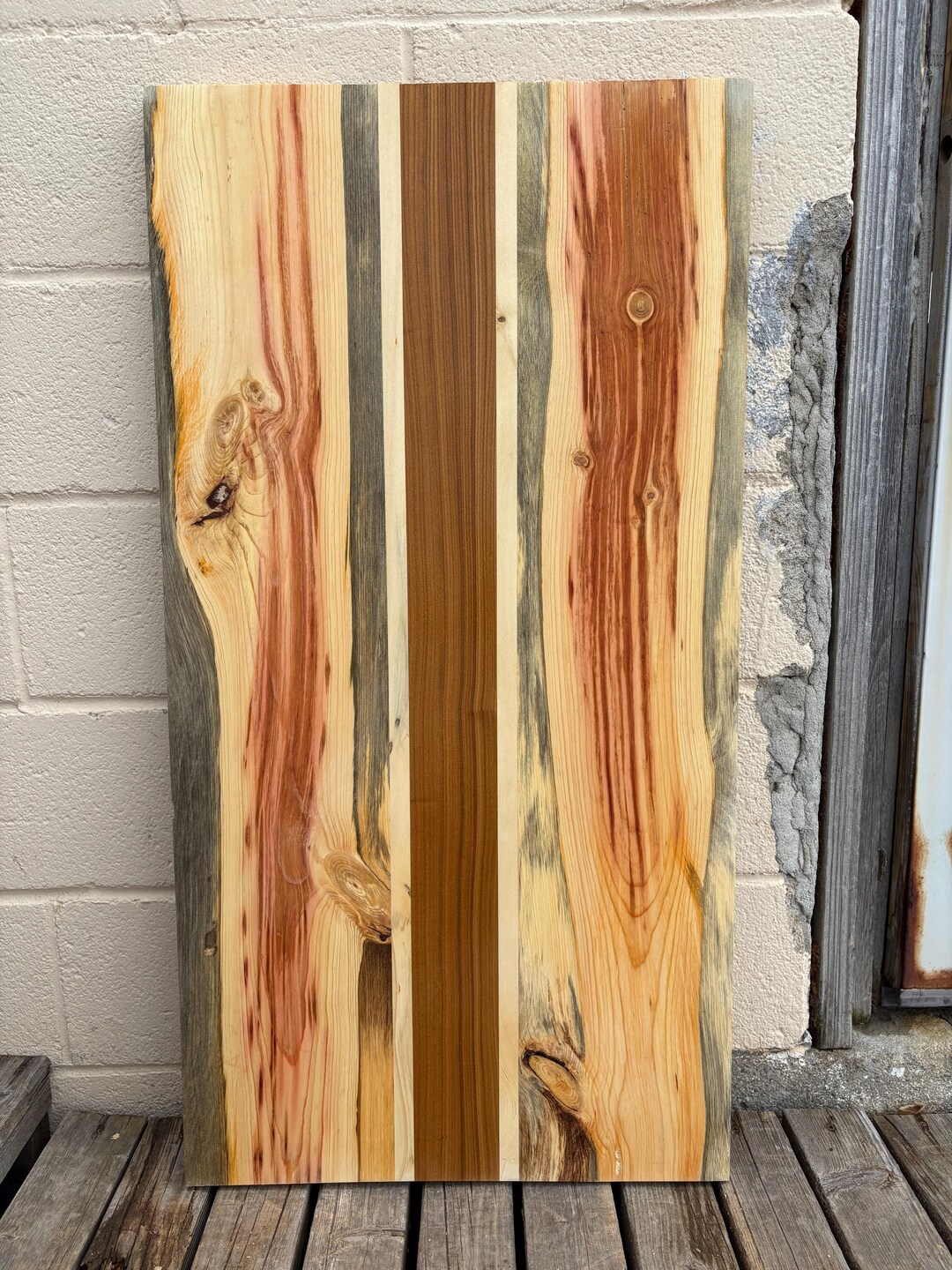 Colorful Wood Slab Table Top, Lots of Colors Rainbow, Vibrant - Etsy