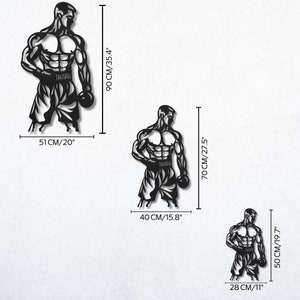 Boxer Metal Wall Art, Fighter Sculpture, Sports Enthusiast, Metal Gym ...