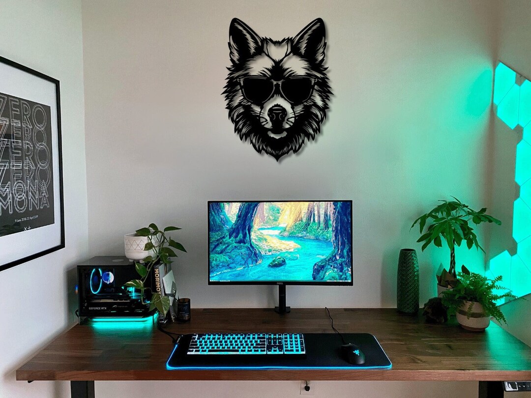 Wolf Metal Wall Art, Metal Wolf Head Art, Wolf Gifts, Metal Wall Decor ...