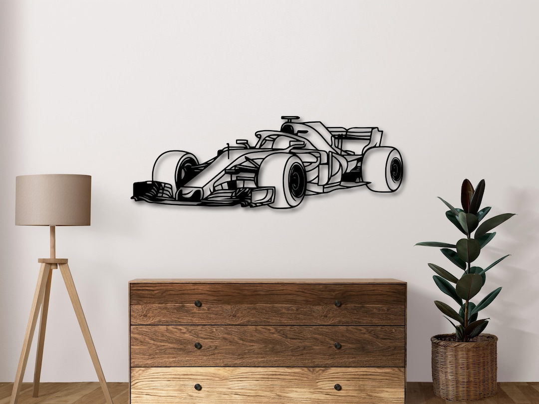Formula Race Car Metal Wall Art | F1 Decor | Gift for Car Enthusiasts ...