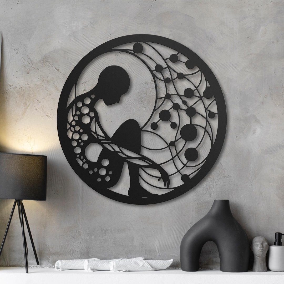 Abstract Metal Wall Art: Modern Human Form Decor - Etsy