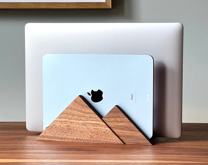 Mountain Laptop Stand, Dual Vertical Laptop Stand, Dual Laptop Dock ...