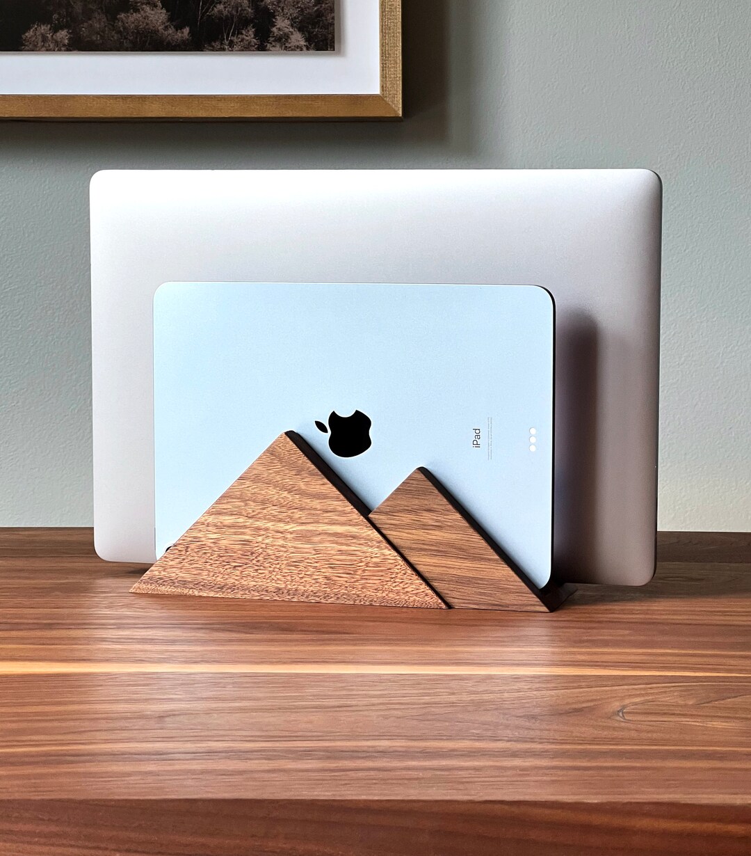 Mountain Laptop Stand, Dual Vertical Laptop Stand, Dual Laptop Dock ...